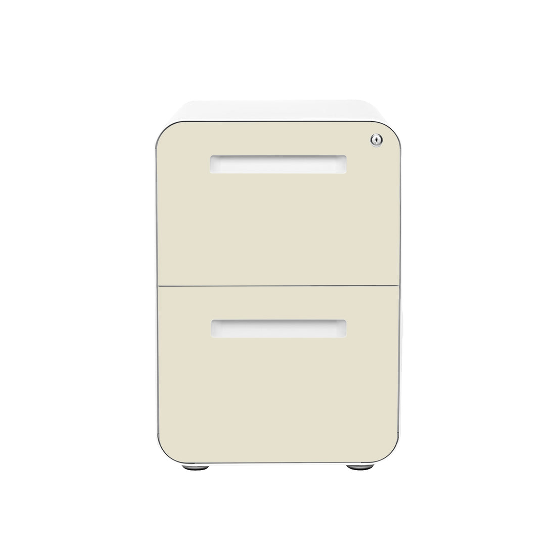 Stockpile Curve 2-Drawer File Cabinet (Ivory Face) – Laura Furniture