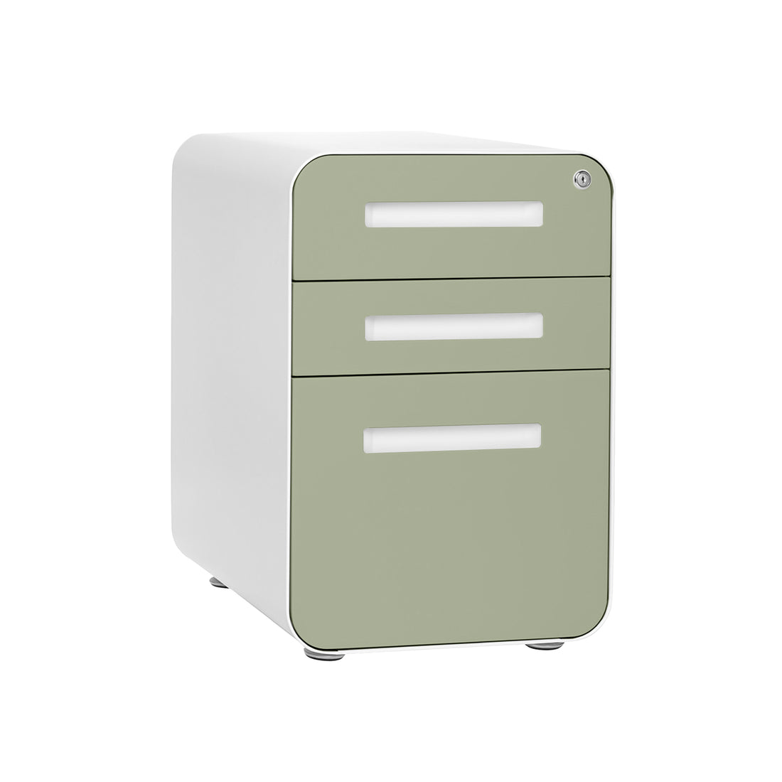 Stockpile Curve File Cabinet (Sage Green Faceplate) – Laura Furniture
