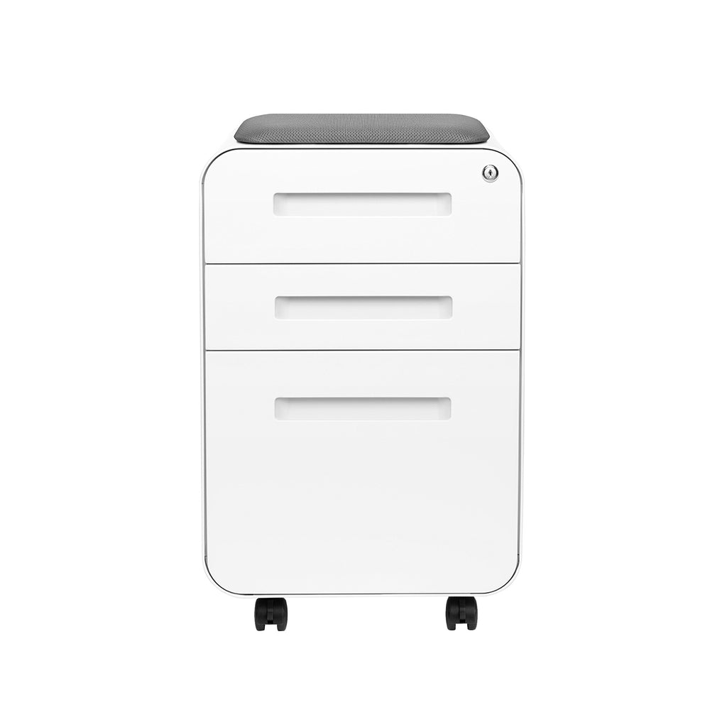 Stockpile Curve Seat File Cabinet (White) – Laura Furniture